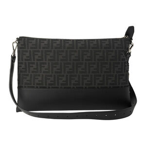 Fendi | Bags | Fendi Shoulder Bag Ff Logo Black | Poshmark